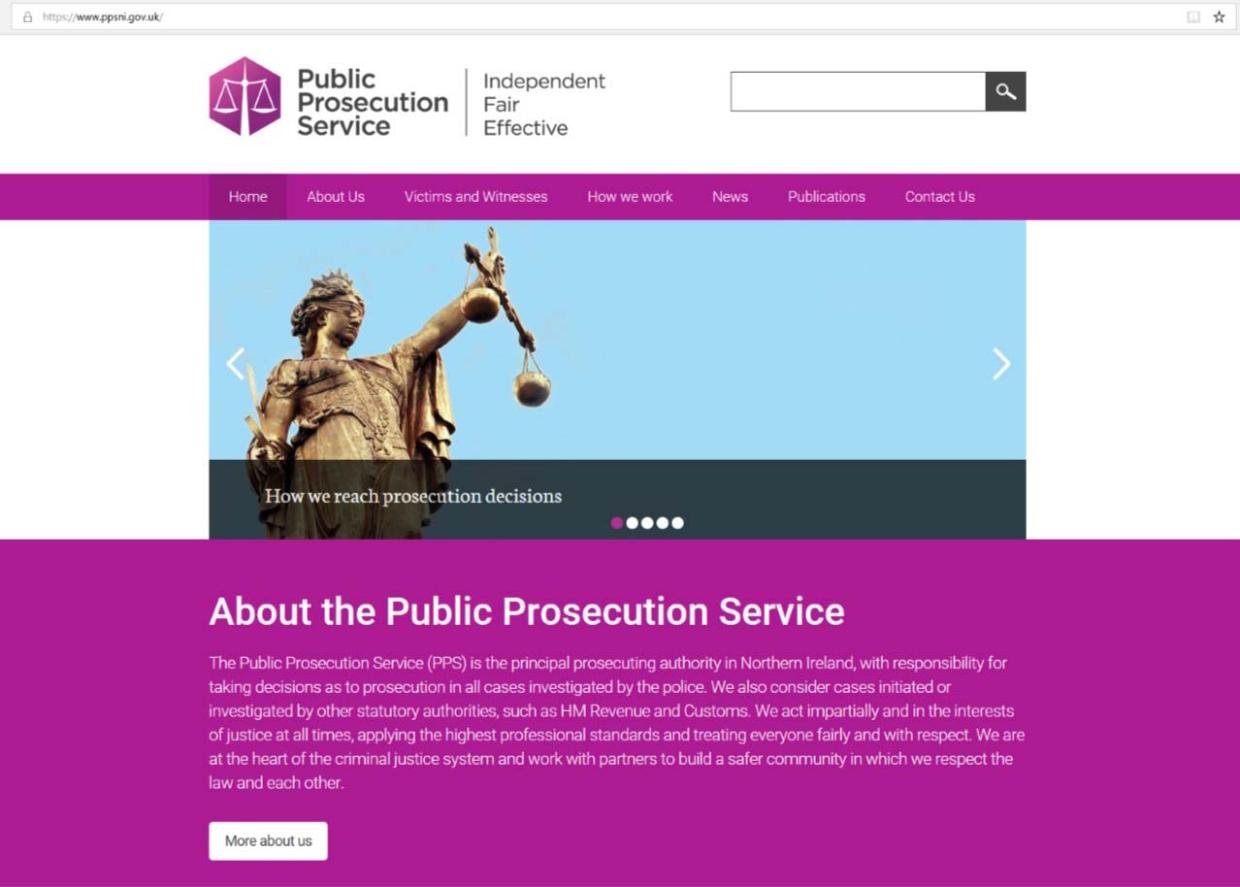PPS launch new website | Public Prosecution Service for Northern Ireland